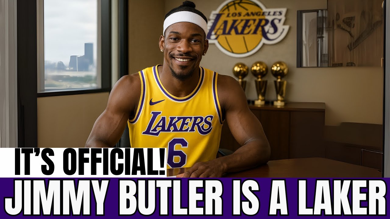 JIMMY BUTLER JOINS LEBRON IN L.A.—LAKERS UNVEIL NEW POWER DUO | lakers ...