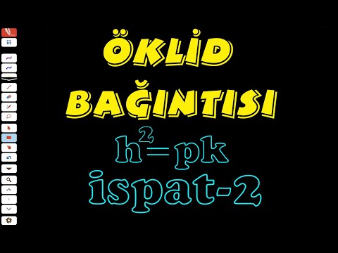 İSPAT : ÖKLİD TEOREMİ ( TYT GEOMETRİ  / DİK ÜÇGEN )
