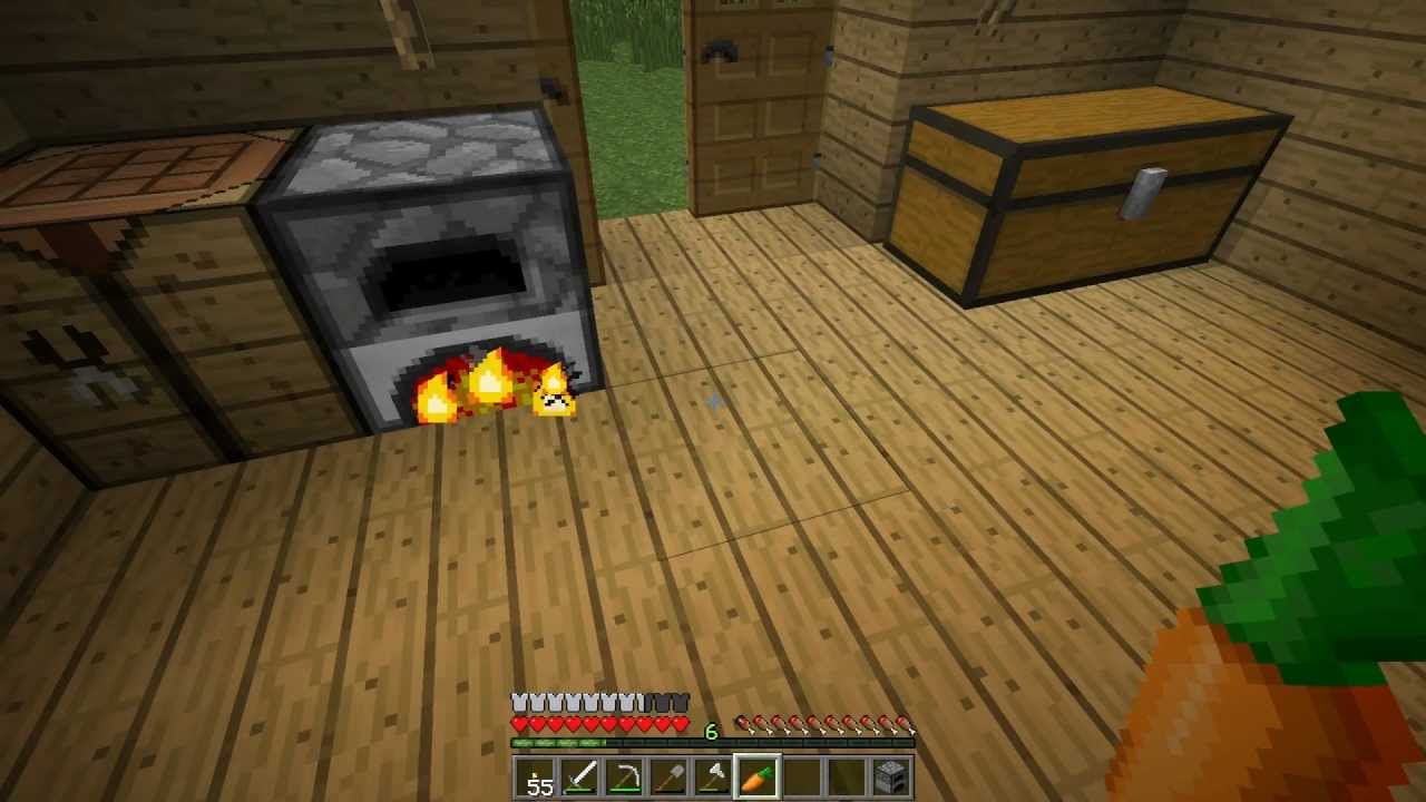 Minecraft - Episode 2 - Mining Hut - YouTube
