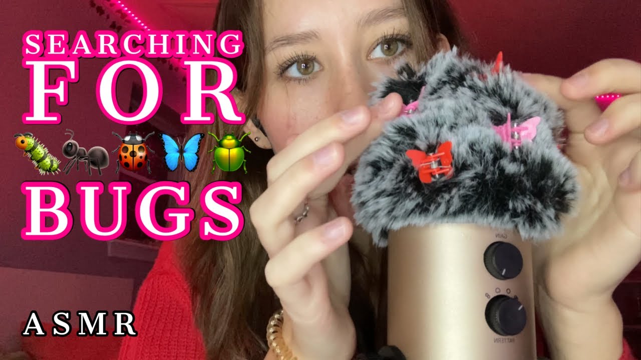 ASMR | searching for bugs!! +mouth sounds +100% sensitivity +unboxing ...