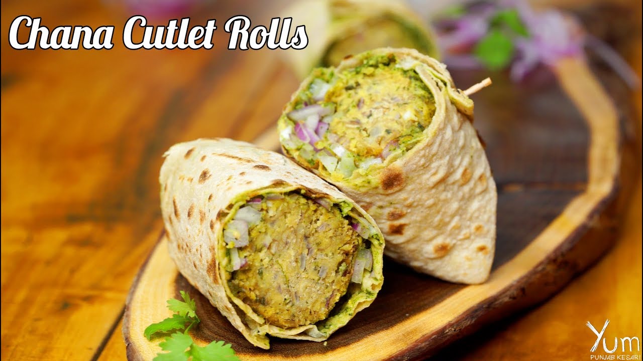 Chana Cutlet Rolls| Homemade Chana Cutlet Rolls| How to Make Chana ...