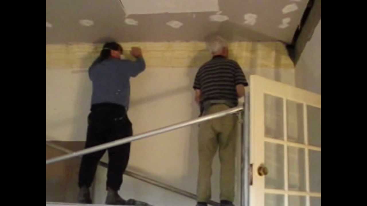 Plastering How to Install an Ornate Plaster Ceiling Part 14 - YouTube