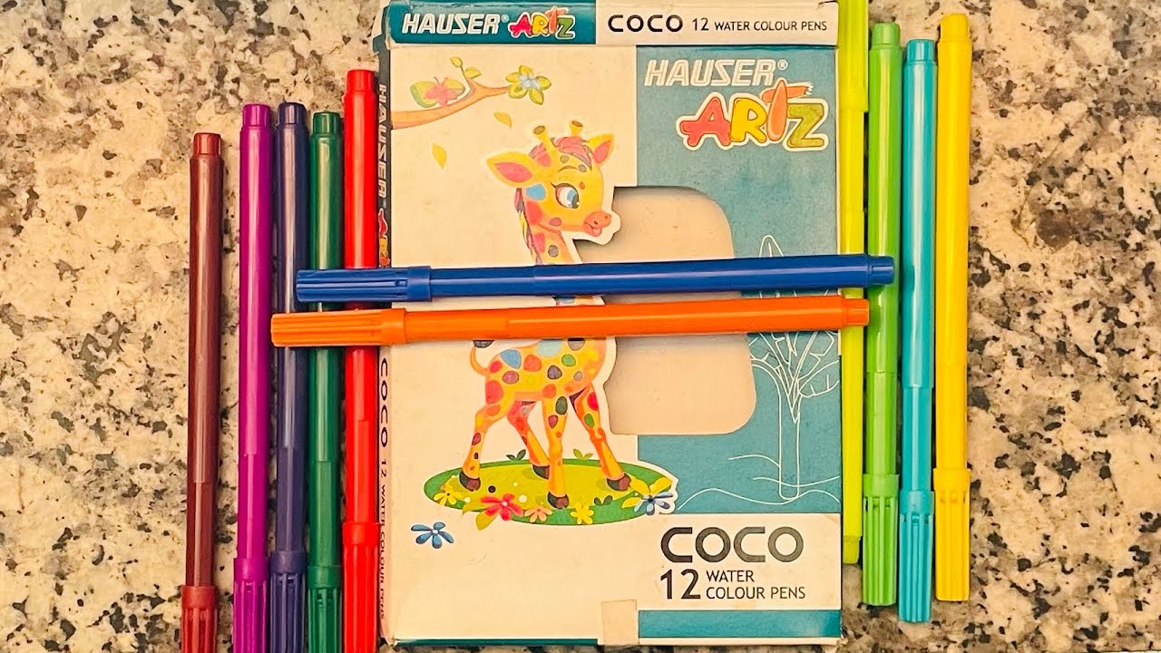 Unbox with Hauser Artz Coco Watercolor Pens! 🎨🖊️ Affordable Sketching ...