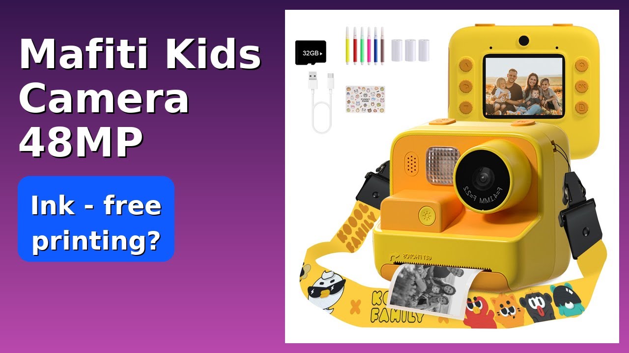 REVIEW (2026): Mafiti Kids Camera 48MP. Features. - YouTube