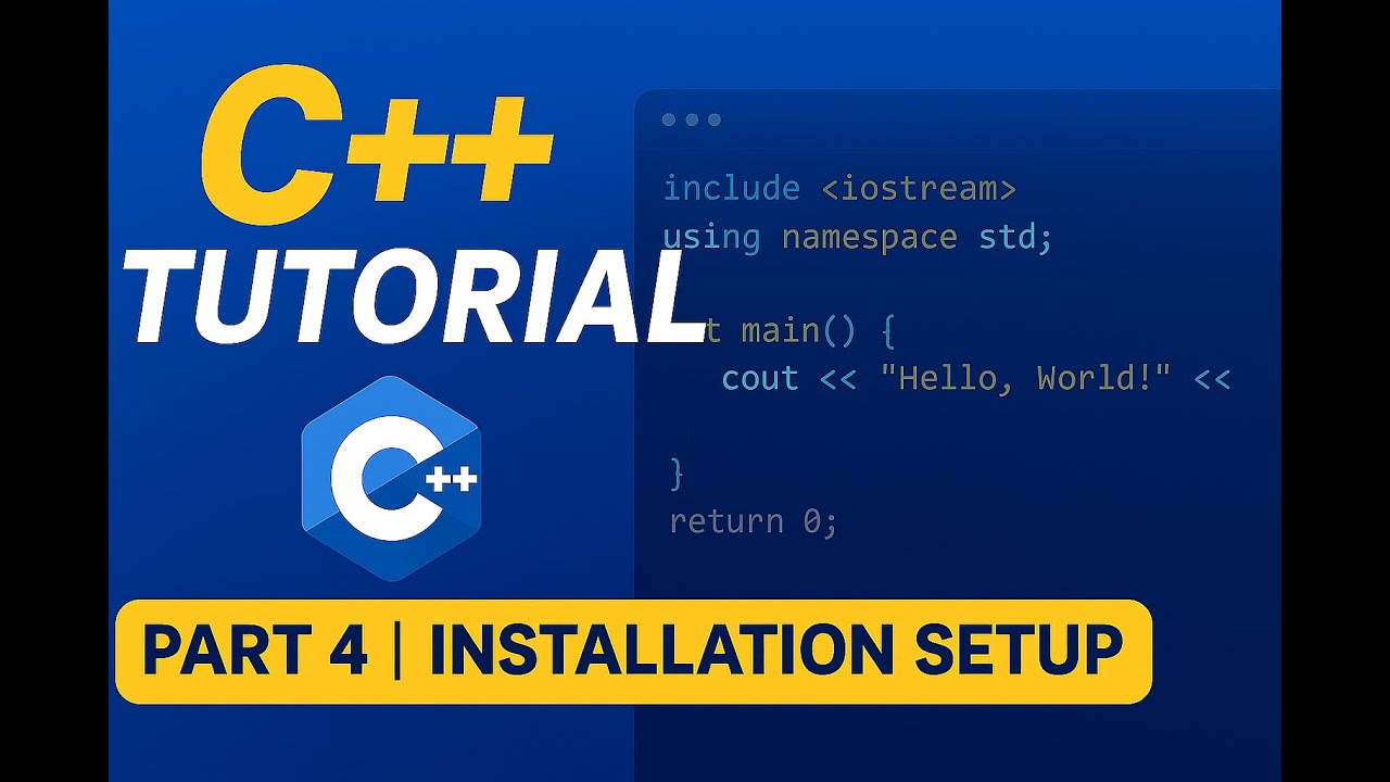 (Part 4) complete c++ programming course |C++ Tutorial for Beginners ...