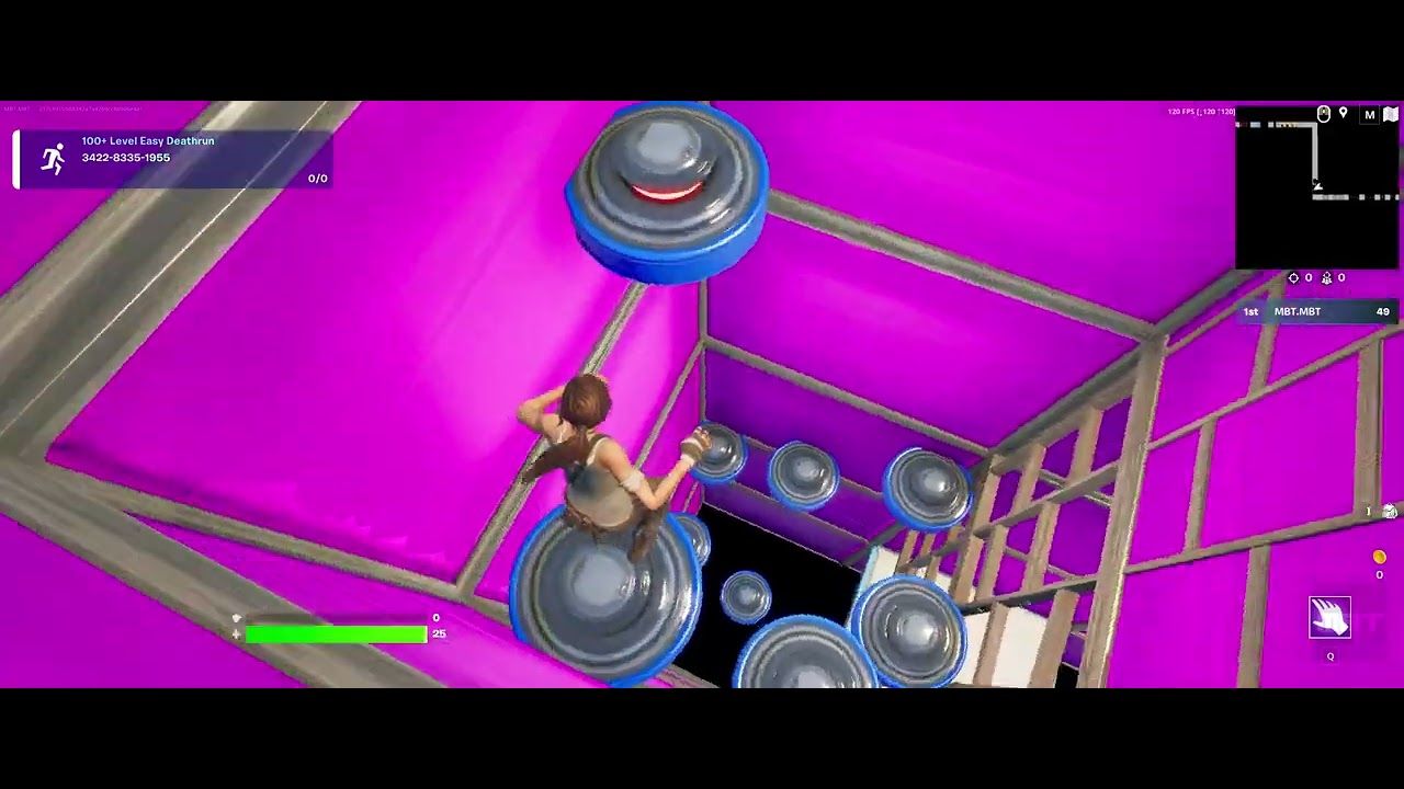 FORTNITE 100+ LEVEL EASY DEATHRUN ⭐🏃‍♂️MAP CODE: 3422-8335-1955 - YouTube