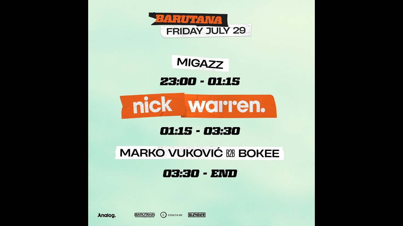 Bokee b2b Marko Vukovic - Live @ Barutana (29-07-2022) - YouTube