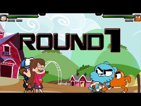 M.U.G.E.N: Mabel & Dipper Pines Vs Gumball & Darwin Watterson