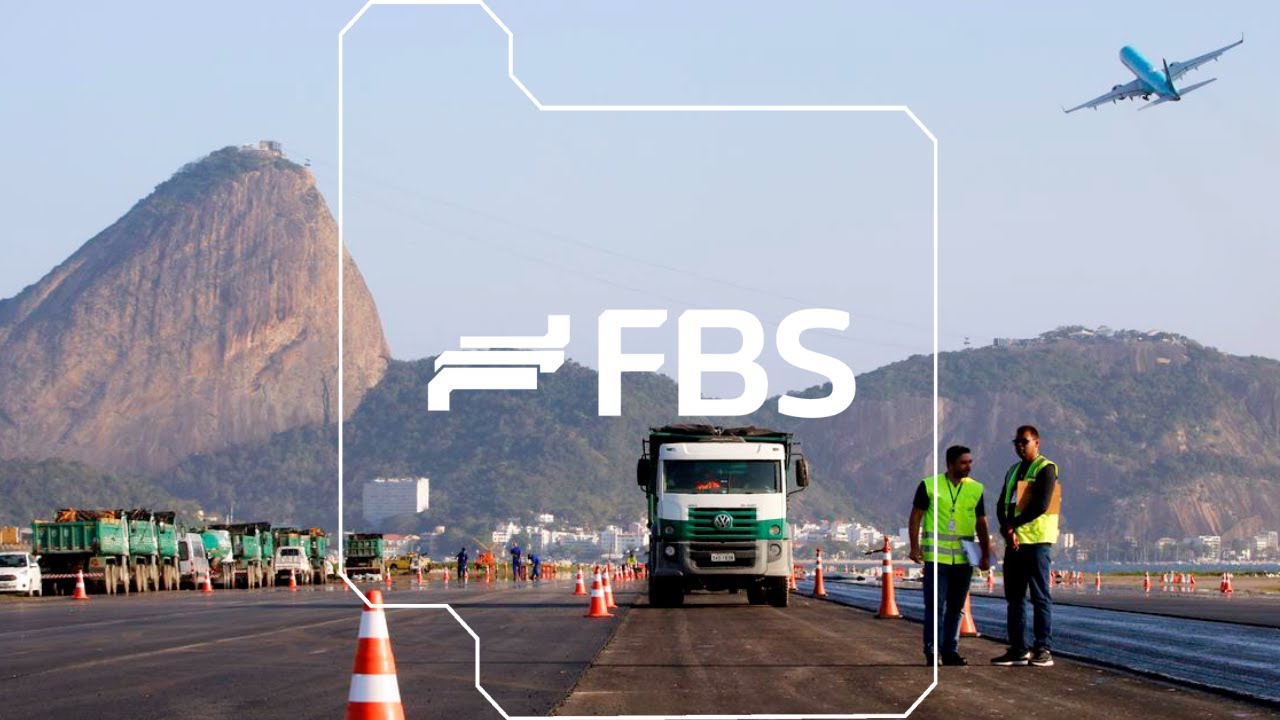 FBS Construtora | Obra Pista Principal - Aeroportos Santos Dumont | Vídeo 1 - YouTube
