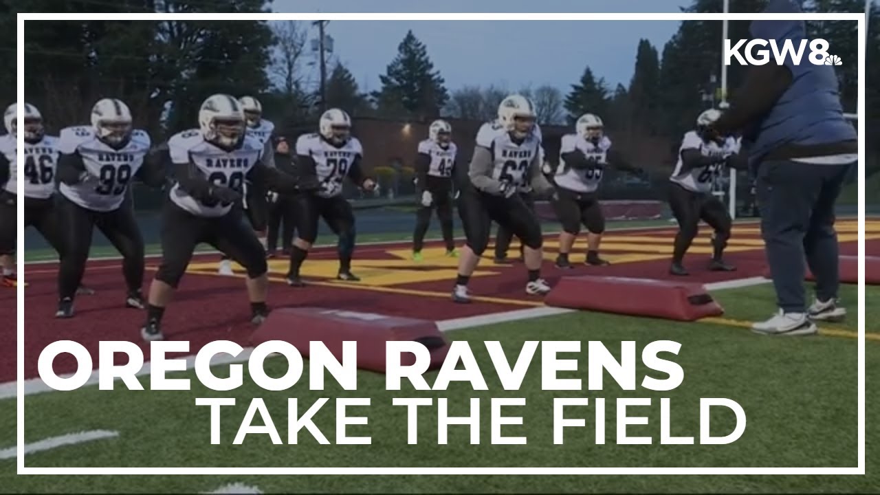 Oregon Ravens, women’s tackle football team, opens season - YouTube