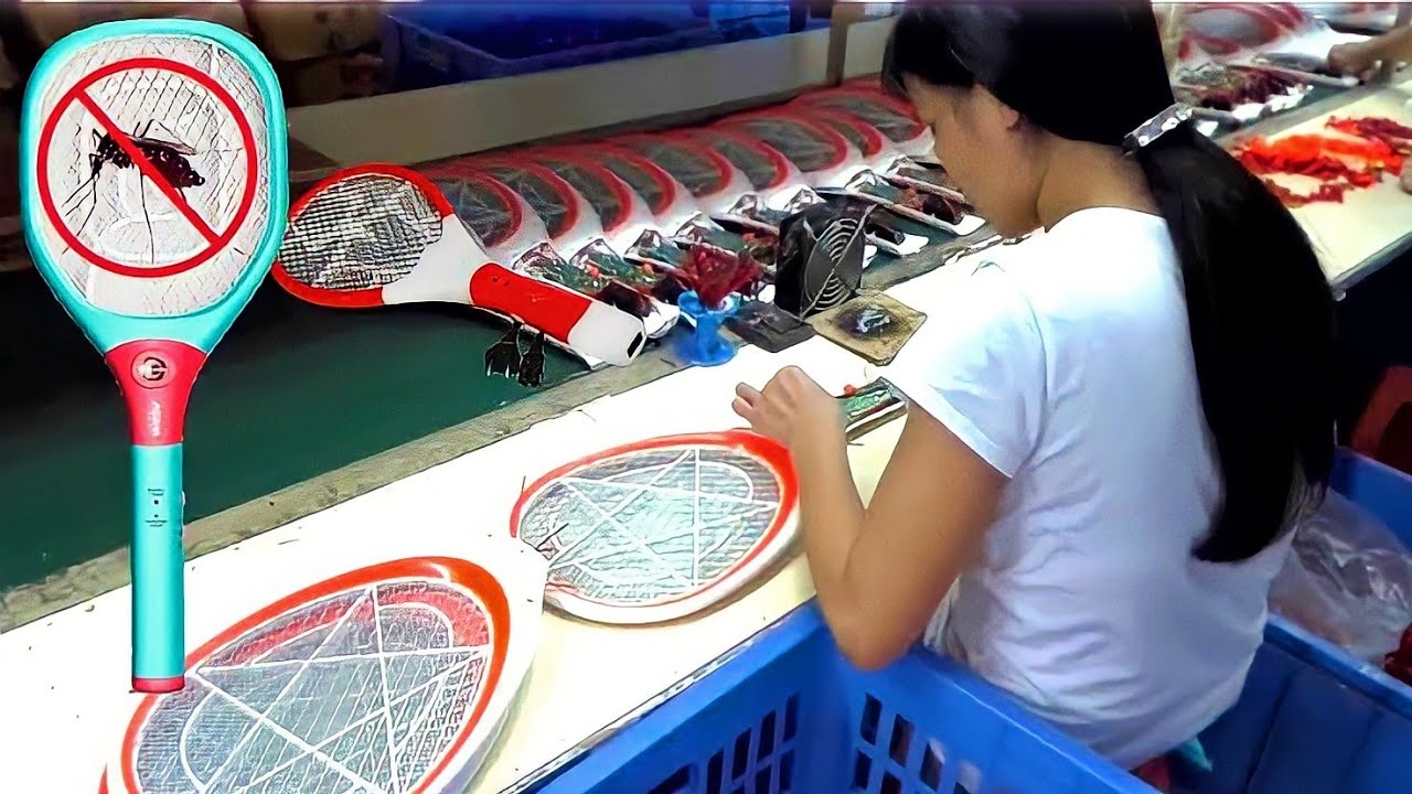 How Mosquito Racket Are Made In Factory | Mosquito Racket Manufacturing ...
