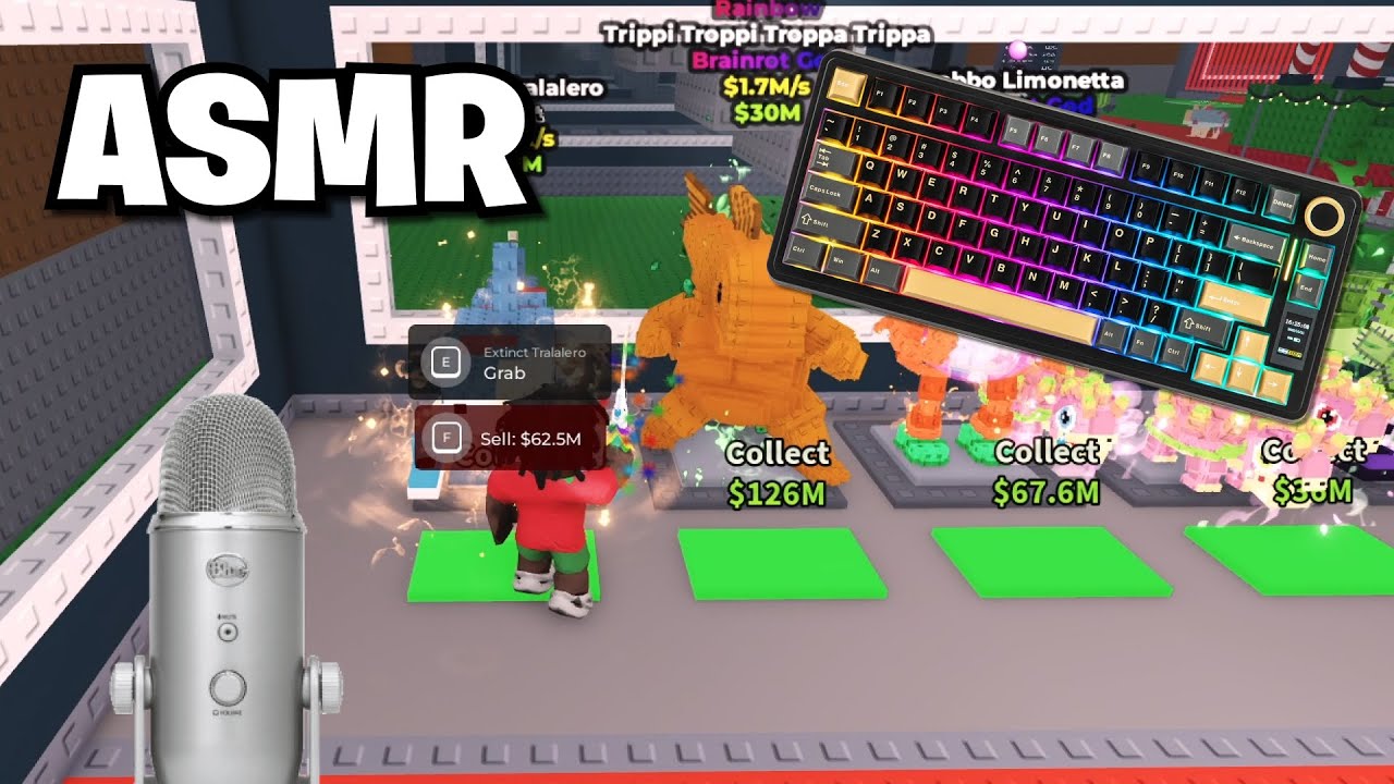 ASMR Roblox | Steal A Brainrot (Keyboard Sounds) - YouTube