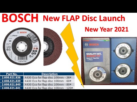 Bosch New Flap Disc Launch New Year 2021 |Bosch Flap 2608621838 ...