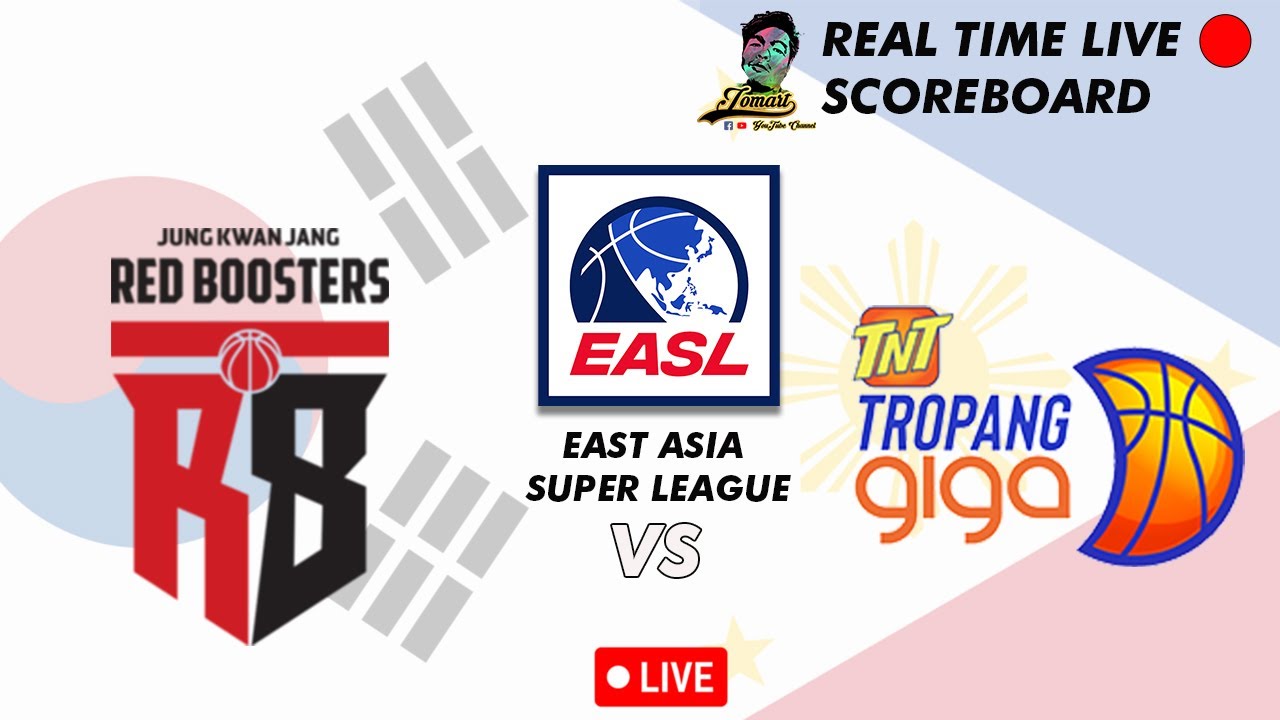 LIVE🔴Anyang KGC Vs TNT Tropang Giga EASL East Asia Super League | EASL ...