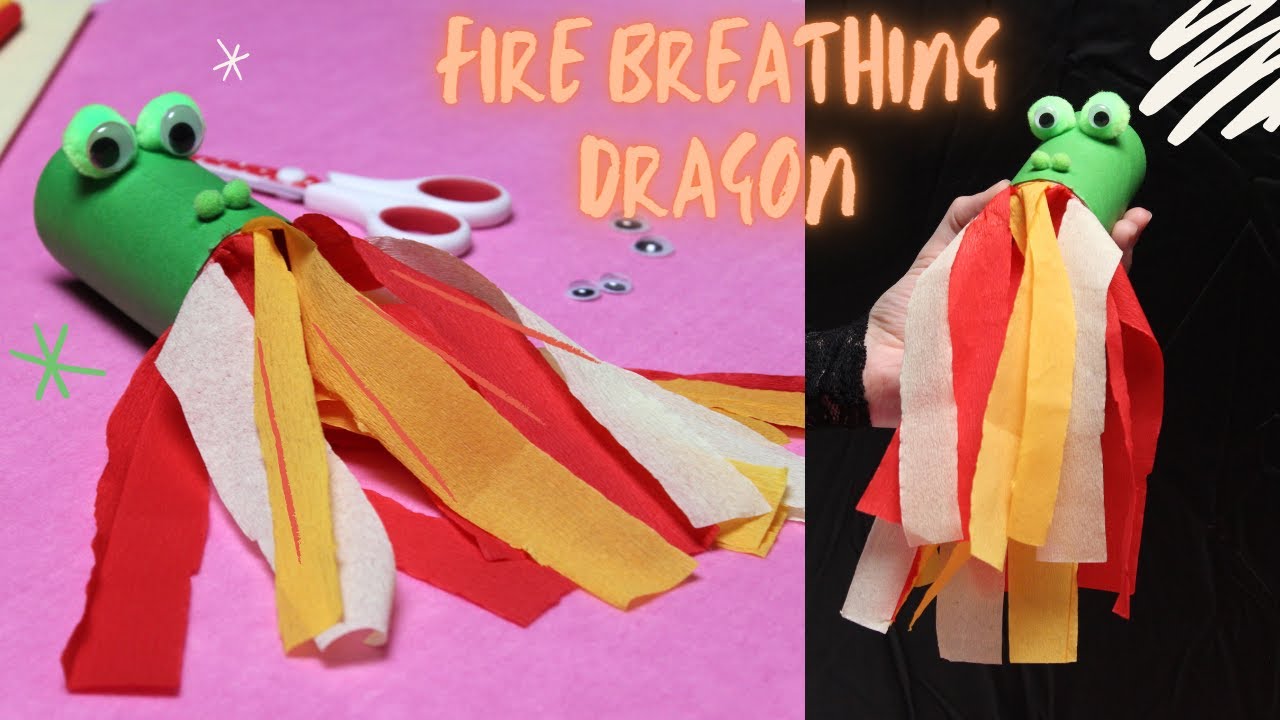 Fire Breathing Dragon Paper Roll | DIY Projects | Handmade - YouTube