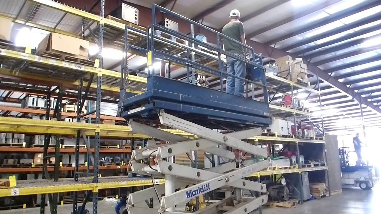 Marklift Scissor Lift - Tag# 127655 - YouTube