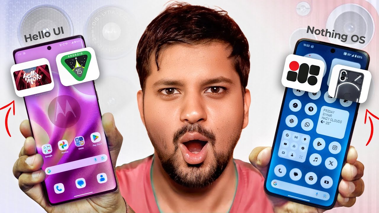 Motorola Hello UI Vs. Nothing OS - Whose Software is Best? - YouTube