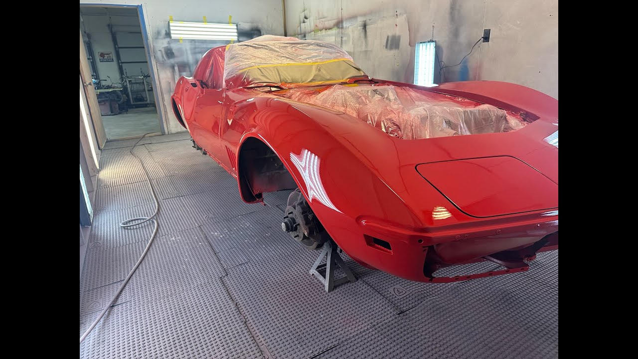 1968 Corvette EP35 The Vette is Beautiful, Rally Red paint on the Vette ...