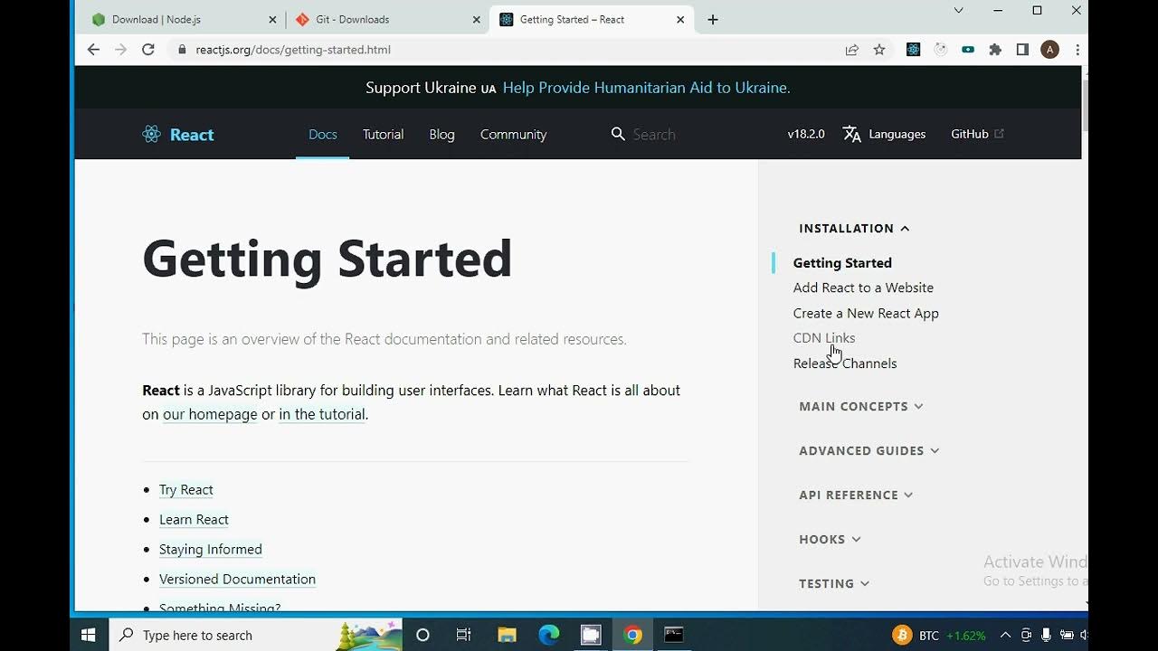React Js Tutorial 1 - Hello World - YouTube