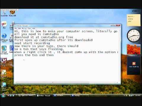 Crazy Screen Trick with Camstudio - YouTube