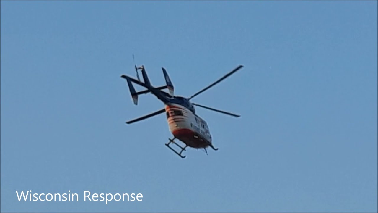 Flight For Life Medical Helicopter Landing - YouTube