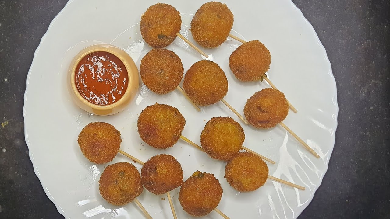Potato lollipops||Easy and quick snacks recipe||Ramadan recipes||cook ...