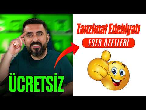 TANZİMAT ESER ÖZETLERİ AYT EDEBİYAT🔥ÜCRETSİZ CEP KİTABI🔥