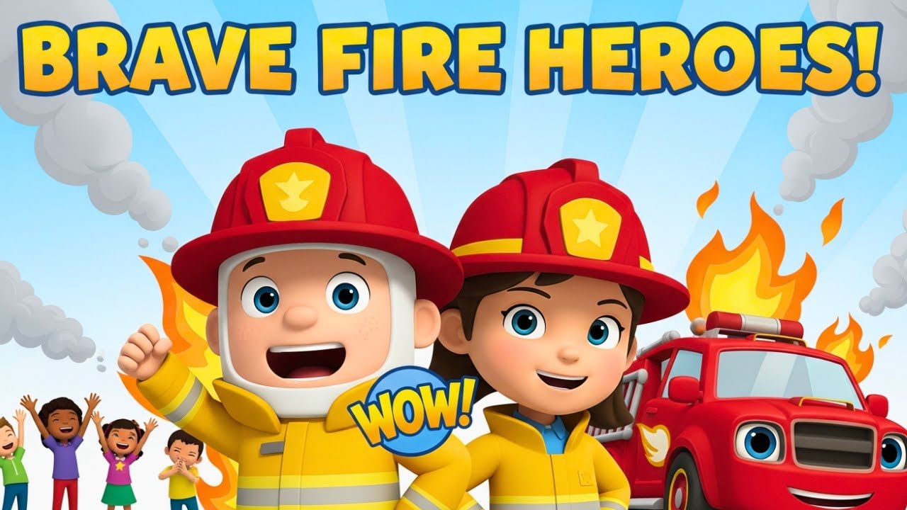 Brave Fire Fighters | Kids Learning Video for Preschoolers | Community ...