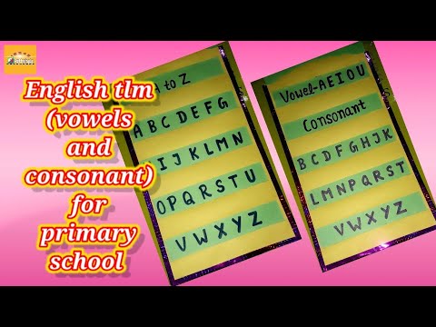 📚 english tlm for class 1to5 / vowel ka tlm #tlm #englishtlm # ...