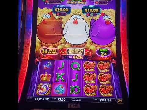 Triple Pop Bonus on Rich Little Hens Slot Machine - YouTube