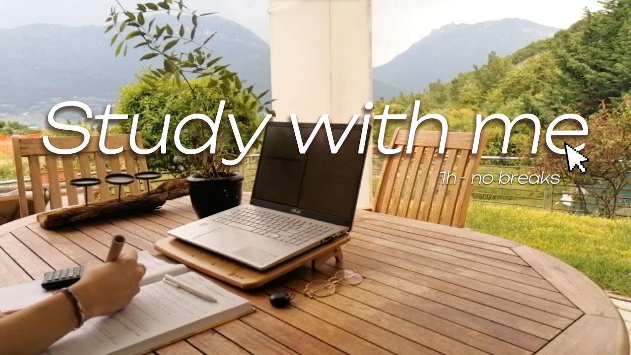 1HOUR STUDY SESSION - study with me without background music, while ...