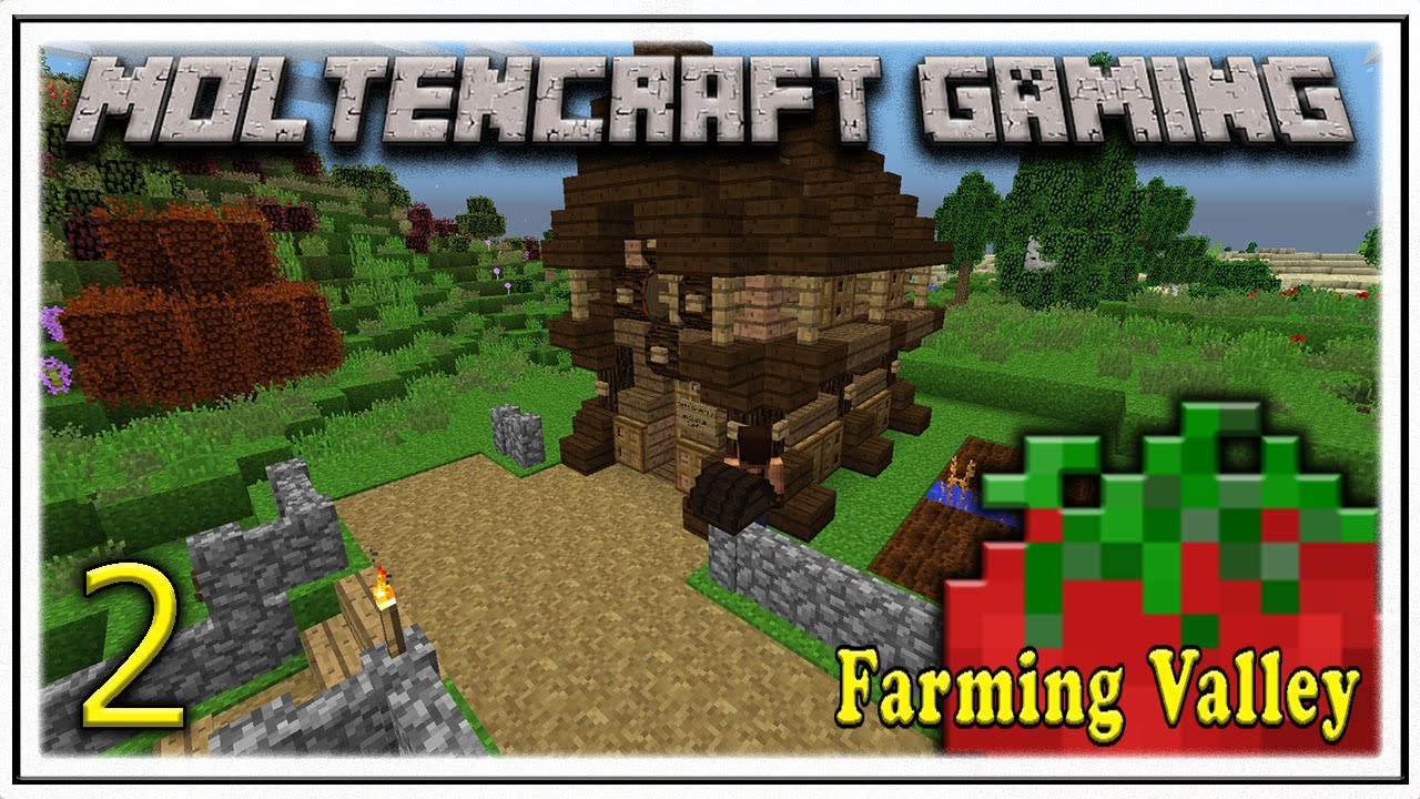 Modded Minecraft | Farming Valley | The Beginning of a Nice Village ...