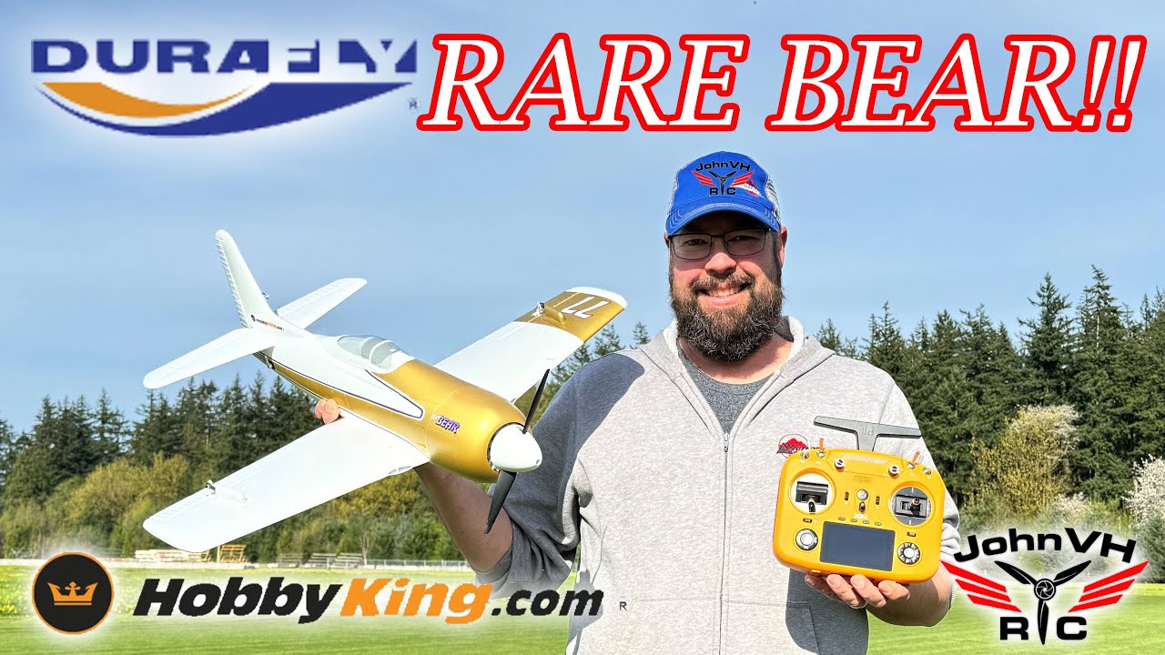 MAIDEN FLIGHT! Durafly RARE BEAR Race Plane! @HobbyKingOfficial - YouTube