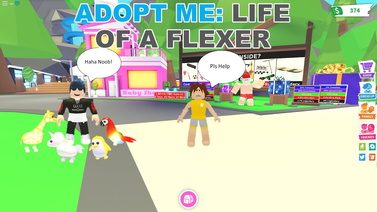 Adopt Me: The Life of a Flexer **SKIT** - YouTube