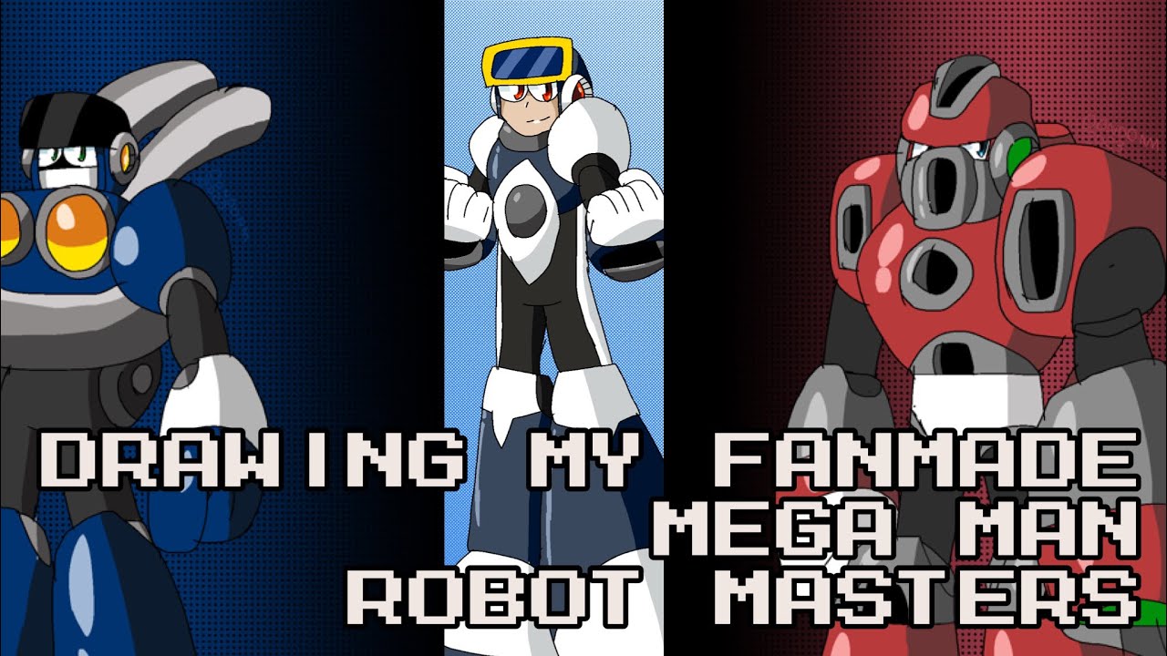 Drawing My Fanmade Mega Man Robot Masters - YouTube