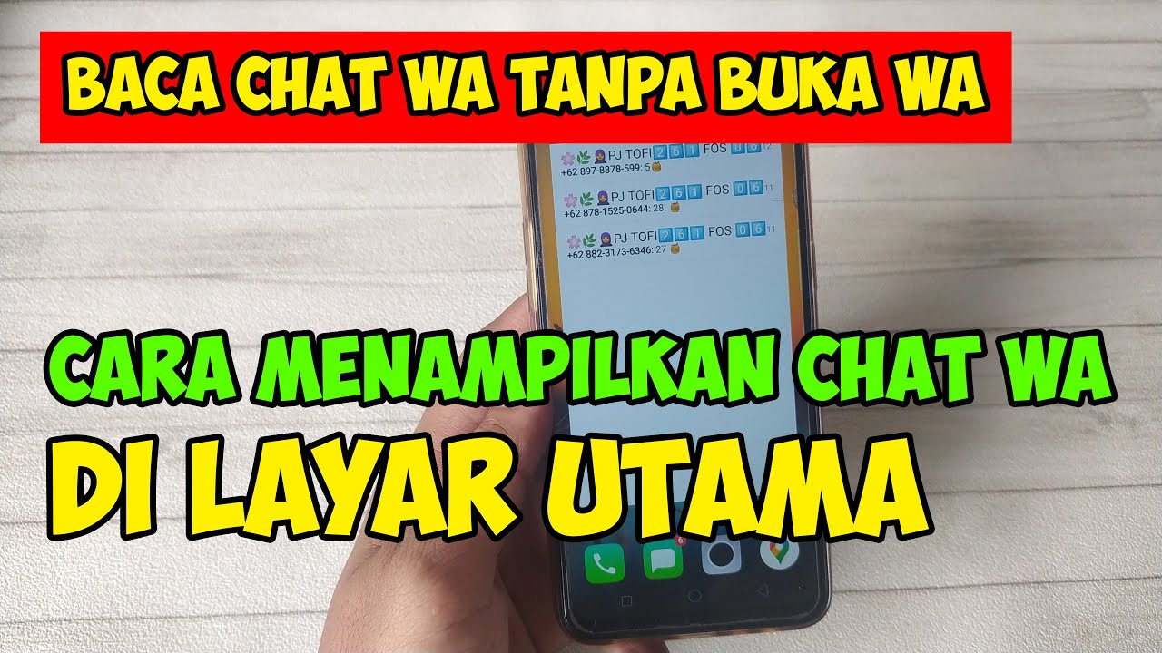 cara menampilkan whatsapp di layar utama - YouTube