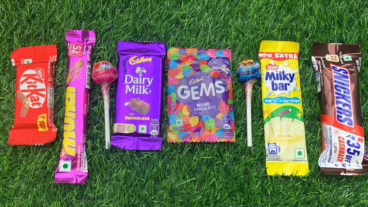 Snickers vs fuse vs kit kat vs lollipops vs munch vs classic - YouTube
