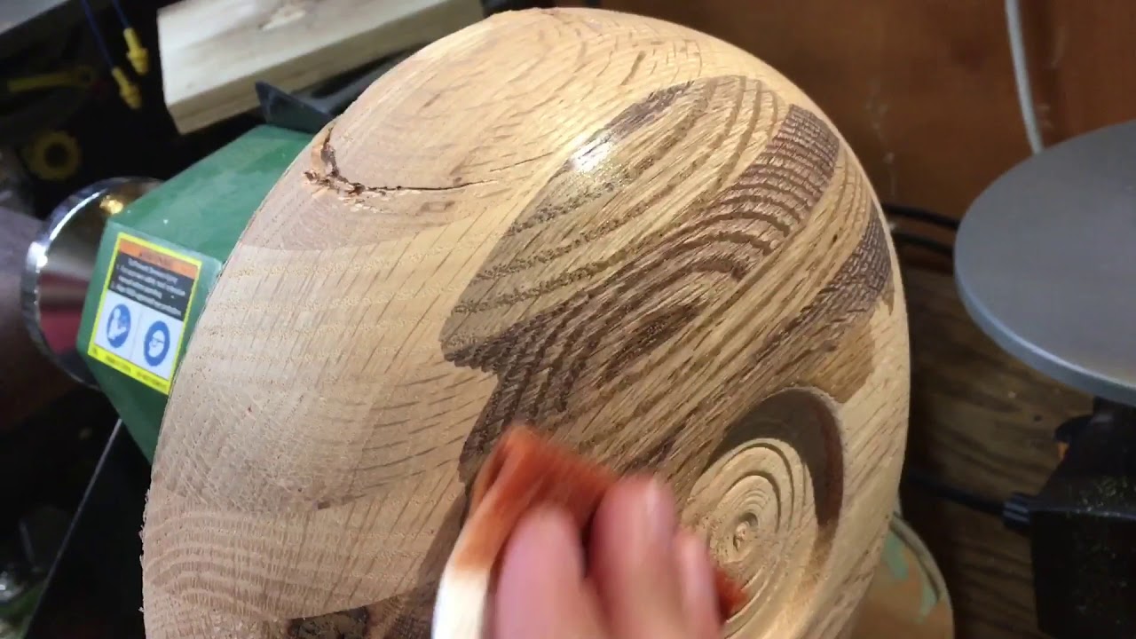 Ebonizing a Laminated Oak Bowl - YouTube