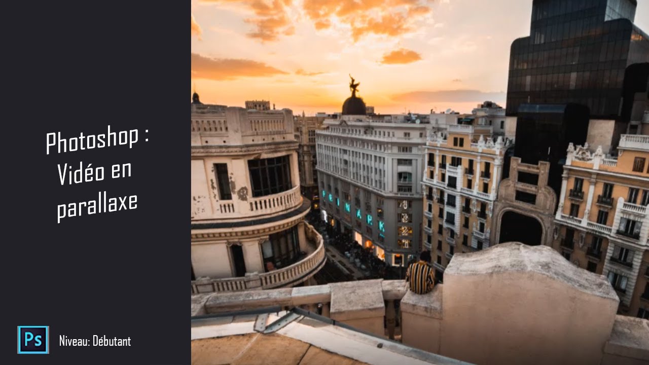 Créer un effet de parallaxe vidéo dans Photoshop - YouTube