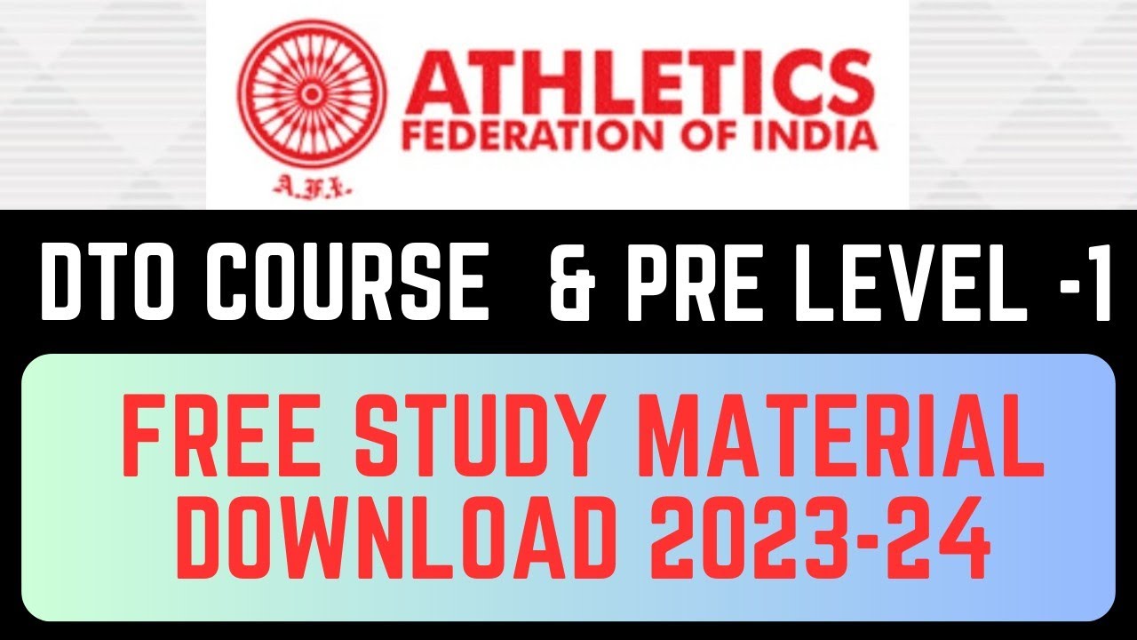 DTO Course and Pre Level1 Coaching Course Free Study Material Download ...