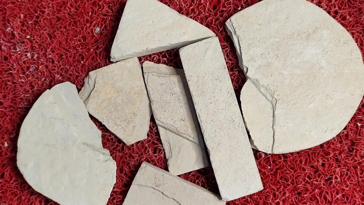 All white slate items - Dry scraping video// very satisfying scraping ...