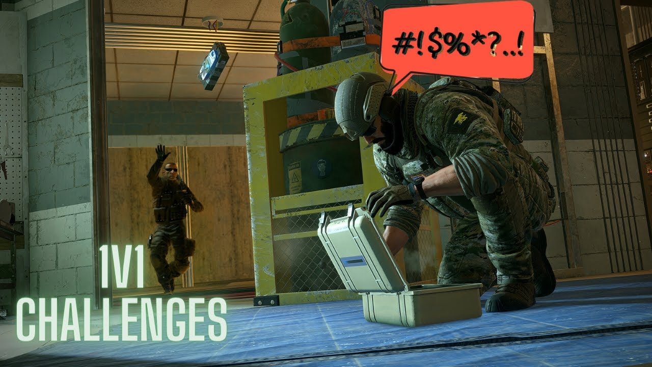 1V1 CHALLENGES IN RAINBOW SIX SIEGE!!! - YouTube
