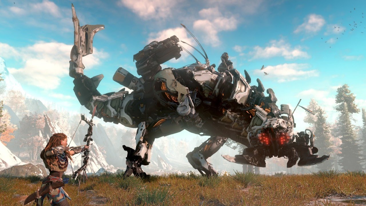 Horizon Zero Dawn T Rex (PS4 GamePlay) - YouTube