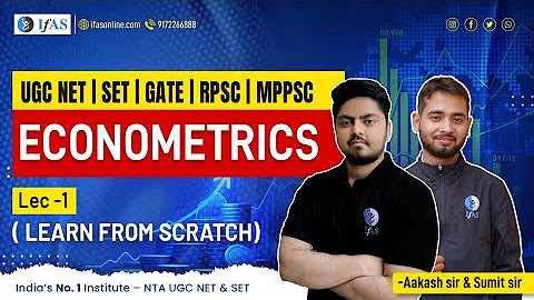 Statistics and Econometrics UGC NET | UGC NET Economics | IFAS - YouTube