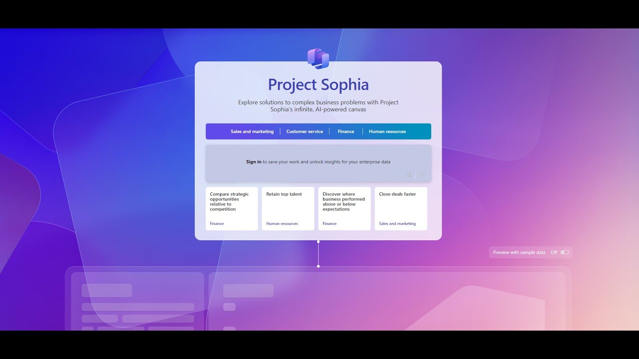 Microsoft Project Sophia Sizzle - YouTube