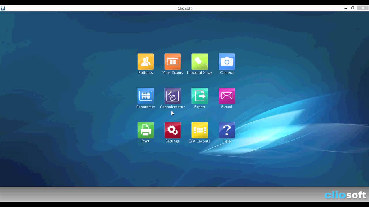 Cliosoft Dental Imaging Software Tutorial: The Homepage - YouTube
