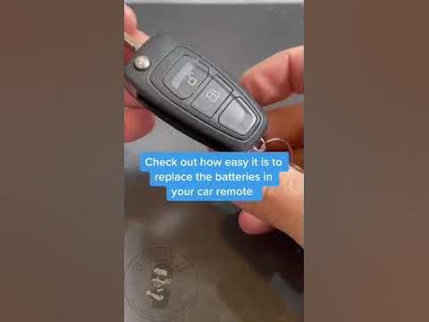 Replace your own car remote batteries - YouTube