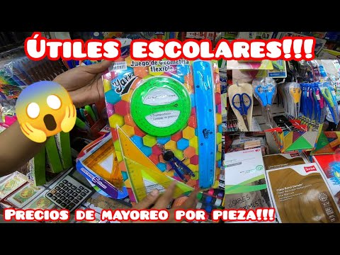 🔥🤑ÚTILES ESCOLARES a precios de mayoreo x pieza lápices tijeras resistol plumas sacapuntas colores🤑🔥