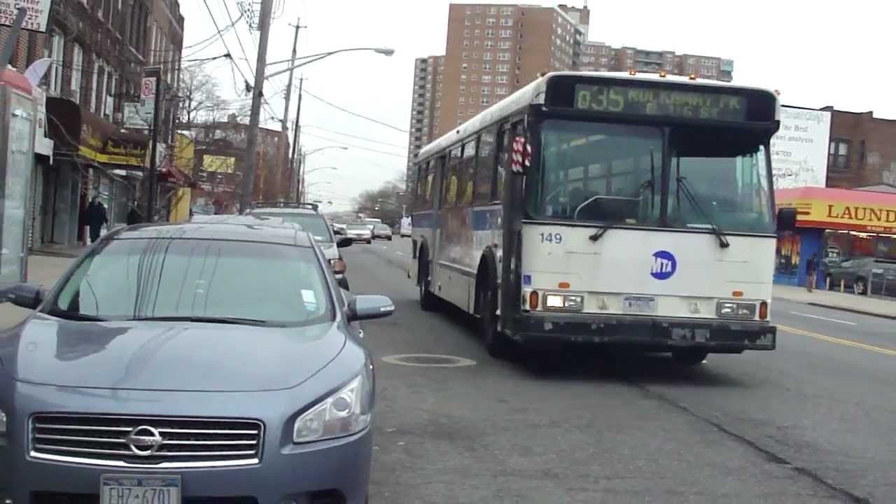 MTA Bus: 1995 OBI Orion V Q35 Bus #149 (Ex. Bee Line #449) at Ave J ...