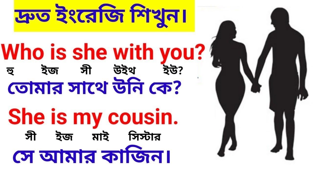 বাংলা থেকে ইংরেজি শিখুন | Basic English Speaking Practice | english with aj247 - YouTube